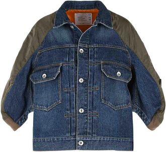 sacai Veste En Jean - Bleu