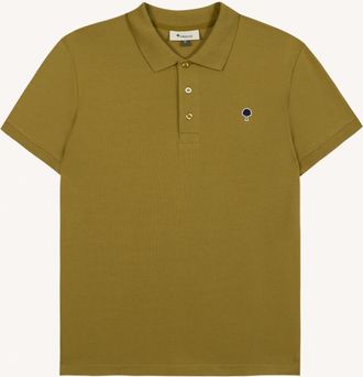 Faguo Polo kaki fonc&eacute; coton - LUMIGNY