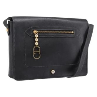 Dior Pre-owned Cuir sacs-dior - Femme - Pre-owned - Noir - Taille: ONE Size