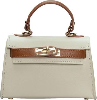 Isabella Rhea Zweifarbig Rindsledertasche