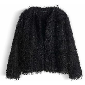 someday Ufeather Cardigan - - Knitwear - Damen - Schwarzk - S