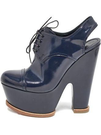 Louis Vuitton Stiefel aus Lackleder 170mm - Blau