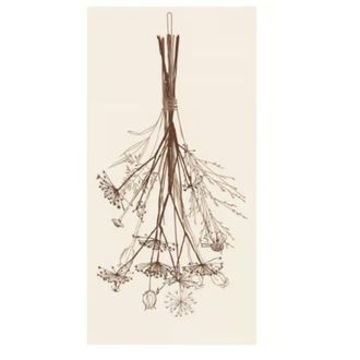 Ib Laursen Serviette getrockneter Herbststrau&szlig; 16 Stck B: 40 L: 40