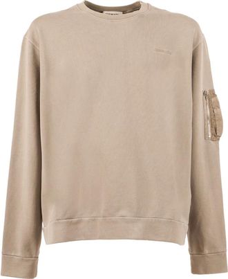 Premiata Homme, Sweatshirts et sweats &agrave; capuche, Beige, Taille: S Felpa Dunito