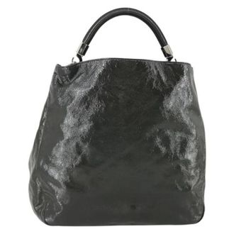 Saint Laurent Sac &agrave; main en toile enduite Pre-owned - Femme - Pre-owned - Vert - Taille: ONE Size