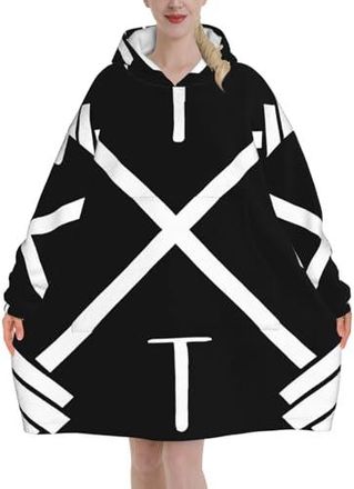 Generic Sweat &agrave; capuche pour femme et homme avec drapeau du dragon gallois surdimensionn&eacute; pour une couverture douce et chaude