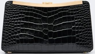 SIMKHAI Pochette Solange en cuir fa&ccedil;on croco
