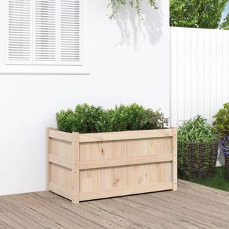 vidaXL Vidaxl - Jardini&egrave;re dext&eacute;rieur 90x50x50 cm bois de pin massif