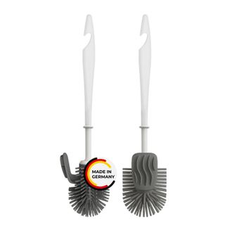 Rival Rival 2er-Set WC-Randreiniger-Bürste mit Noppen - Toilettenbürste mit flexiblem Kopf & Anti-Haft-TPE-Borsten - Klobürste für gründliche Reinigung unte