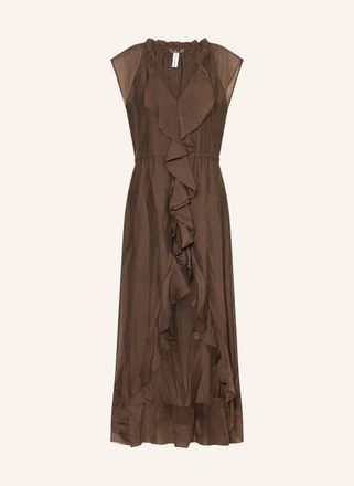 Guess Kleid Maelys Mit Volants braun