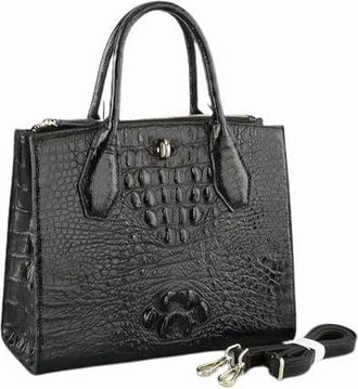Generic Sac cabas pour femme en cuir dalligator v&eacute;ritable, v&eacute;ritable sac &agrave; main en cuir de crocodile exotique, sac bandouli&egrave;re pour femme