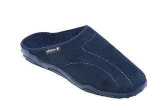 Airplum Chaussons Homme - Dakar - Fabriqu&eacute; en France, bleu marine, 8.5