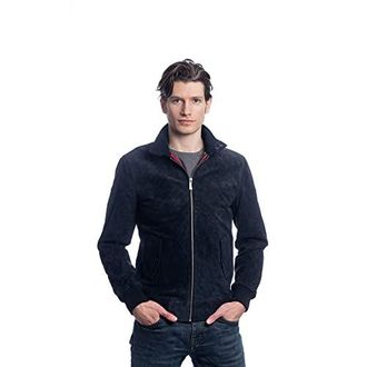 Harrington BLOUSON EN DAIM - BLOUSON EN DAIM - HOMME - blouson - BLEU_MARINE - L