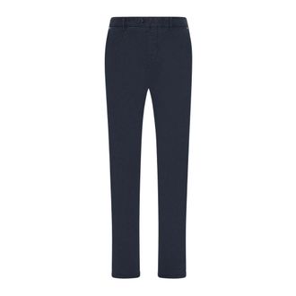 Kiton Elegante Baumwollhose - - Trousers - Herren - Blau - W35
