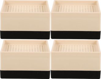 DOITOOL 4 Stück Möbel erhöhungen aus Widerstandsfähigem Resin mit Rutschfesten Pads Belastbare Füße für Stühle Sofas Tische Bodenschutz im Wohnbereich