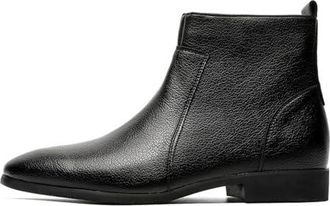 Generic Bottines Chelsea pour homme avec fermeture &eacute;clair lat&eacute;rale, antid&eacute;rapantes, bout pointu, bottines courtes confortables &agrave; talon bas bottes de cowboy oc