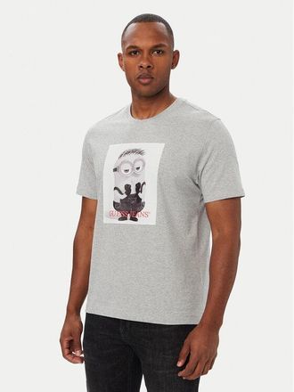 Guess T-Shirt M6YI82 K6411 Hellgrau Regular Fit
