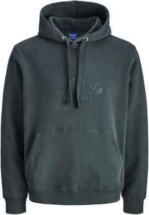 Jack & Jones Hood Jorbleecker Branding Sweat &agrave; Capuche BF, Forest River, XL Homme