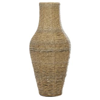 Deco 79 Braune K&uuml;stenvase, 30,5 x 30,5 x 71,1 cm