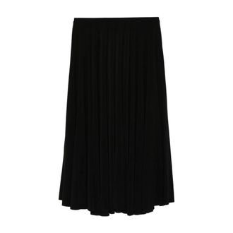 Norma Kamali Schwarzer Plissierter A-Linienrock - - Skirts - Damen - Schwarzk - S