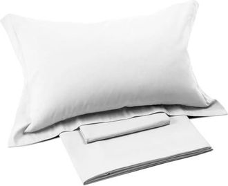 Caleffi Panarea 72375 Bettwäsche-Set, Leinen, Weiß, Doppelbett, Caleffi