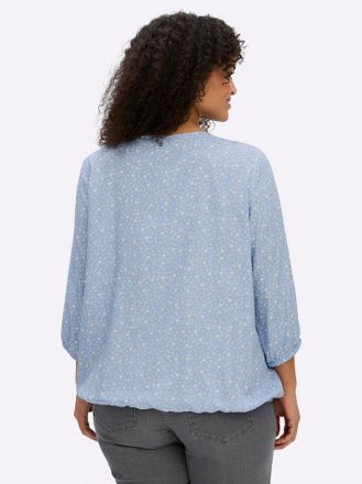 Sheego Klassische Bluse Tunika 3/4-Arm