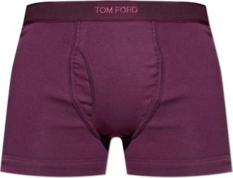 Tom Ford Homme, Sous-v&ecirc;tements, Violet, Taille: XL Logo Boxers