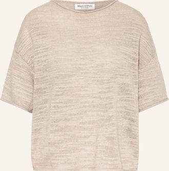 Marc O'Polo Marc Opolo Strickshirt Mit Leinen beige
