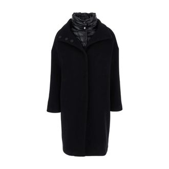 Herno Femme, Manteaux, Noir, Taille: 38 FR Manteau Resort en New Modern Double & Nylon Ultralight