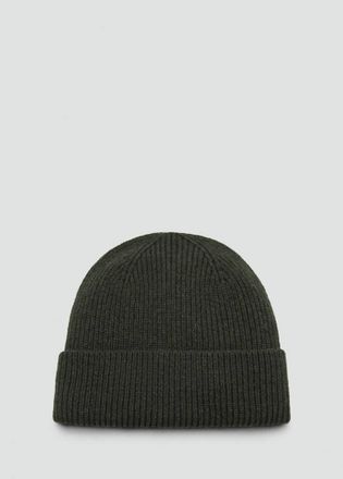 Mango Bonnet en m&eacute;lange de laine c&ocirc;tel&eacute;e kaki - Homme - Taille unique - MANGO MAN