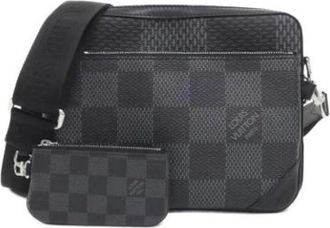 Louis Vuitton Pre-owned Sac Bandouli&egrave;re Damier Graphite Pouch - Homme - Pre-owned - Gris - Taille: ONE Size