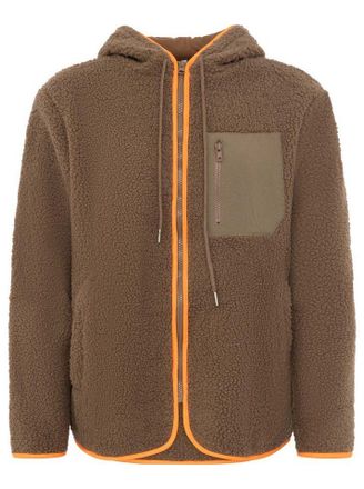 Zwillingsherz Fleecejacke Classic kuschelig weich, mit Taschen, Kapuze, Kontrastdetails