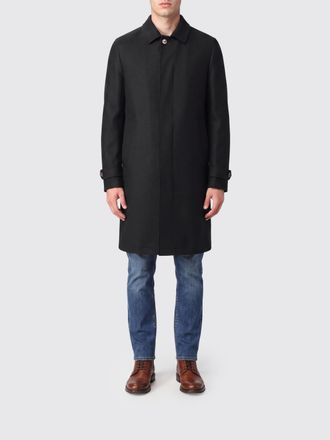 Tagliatore Manteau long Alton en pure laine vierge &agrave; fermeture &agrave; un bouton