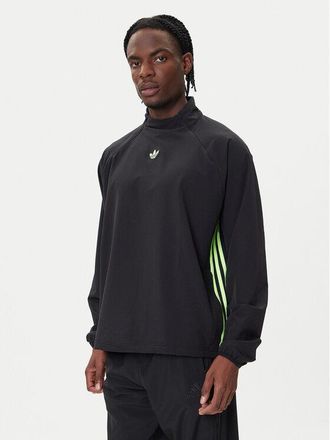 adidas Sweatshirt adicolor Woven Drill JW5957 Schwarz Loose Fit