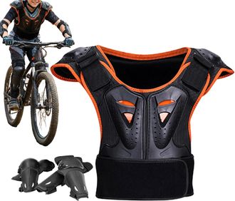 Generic Schutzausr&uuml;stung f&uuml;r Kinder - 3D Luftstromgitter Pads Skate Protektor Fahrrad Schild mit verstellbaren Tr&auml;gern | F&uuml;r M&auml;dchen Outdoor Indoor-Sportarten