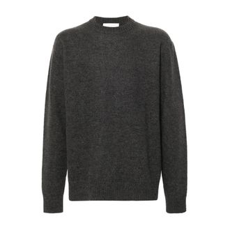 Jil Sander Grauer Rundhals Wollpullover - - Knitwear - Herren - Grau - L