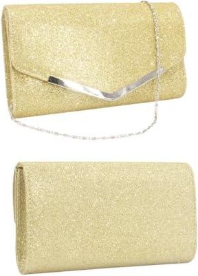 BESPORTBLE Pochette de Soirée Élégante pour Femme, Sac à Main à Chaîne, Sac à Bandoulière Élégant pour Mariages Et Événements Formels, Soirées pour Femmes Et Fil