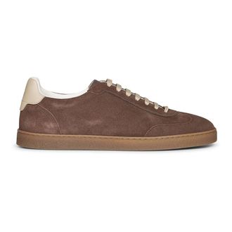 Brunello Cucinelli Suede Sneakers - - Shoes - Herren - Braun - 42 1/2 EU