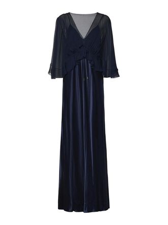 Alberta Ferretti Maxi Robe - Bleu