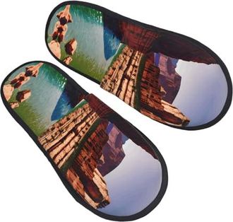 Generic &eacute;l&eacute;gant Hiver Pantoufles Impression du Grand Canyon Maison Pantoufles L&eacute;g&egrave;re Chaussons dint&eacute;rieur pour Homme Maison Ext&eacute;rieur L