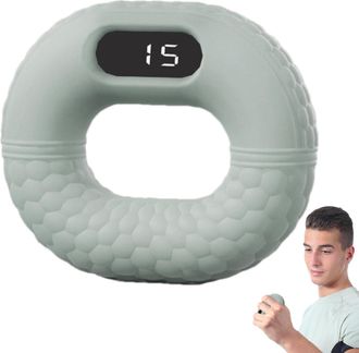 Generic Griffkraft Ring | Silikon Finger Und Hand Trainingsger&auml;t F&uuml;r Griffkraft Und Fingerst&auml;rke - Trainings Gripper mit Z&auml;hler f&uuml;r Training | f&uuml;r Senioren, A
