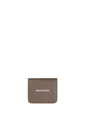 Balenciaga Portemonnaie - Beige Grained Leather Mini Wallet - Gr. unisize - in Rosa - f&uuml;r Damen