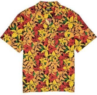 Santa Cruz Santa Cruz Wooten Flowers Chemise à manches courtes Rouge/jaune, rouge/jaune, M