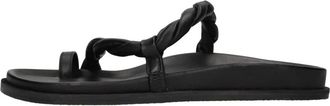Elena Iachi Femme, Chaussures, Noir, Taille: 39 EU M56 Leather Mules