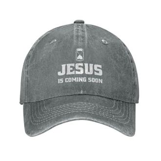 Generic J&eacute;sus Revient Bient&ocirc;t Homme Femme Casquettes Snapback Athl&eacute;tique Hip-Hop Cap sans D&eacute;formation Trucker Caps pour Tennis Running Sport