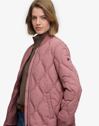 Superdry veste courte matelass&eacute;e &agrave; doublure en oignon, roan rouge bordeaux-Rose