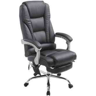 Clp Chaise massive avec roues et rembourrage &eacute;pais id&eacute;al pour le bureau diverses couleurs colore : noir