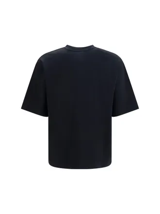Dsquared2 Mens Loose-Fit Logo T-Shirt Black Cotton T-Shirts And Polos