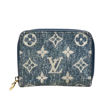 Louis Vuitton Portefeuille en denim doccasion - Femme - Pre-owned - Bleu - Taille: ONE Size