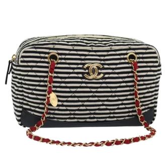 Chanel Pre-owned Coton sacs-ports-paule - Femme - Pre-owned - Blanc - Taille: ONE Size